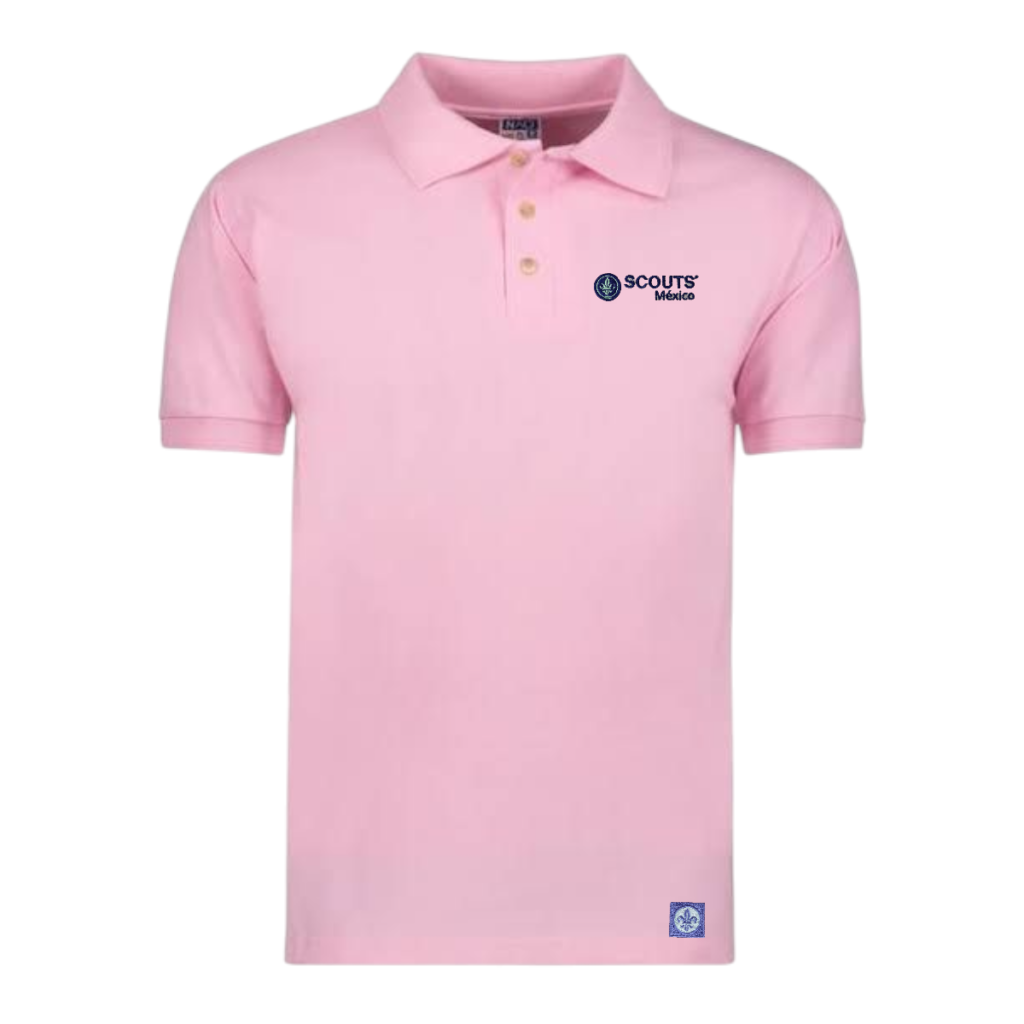PLAYERA POLO MC ROSA CLARO TALLA M – TIENDA SCOUT EN LÍNEA
